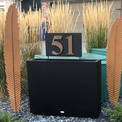 Custom Metal Fabricated Address Sign House Numbers Address - Etsy