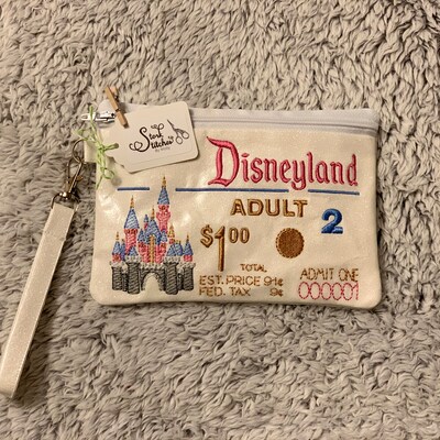 Park Ticket Bag 2 Sizes Digital Embroidery File, 5x7 and 6x9, in the ...