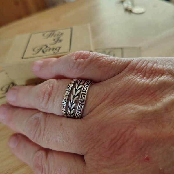 Irish Serch Bythol Ring Sterling Silver Celtic Triquetra Knot Ring ...