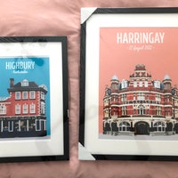 Clapham Poster Print, the Bobbin Pub, South West London, Customised ...