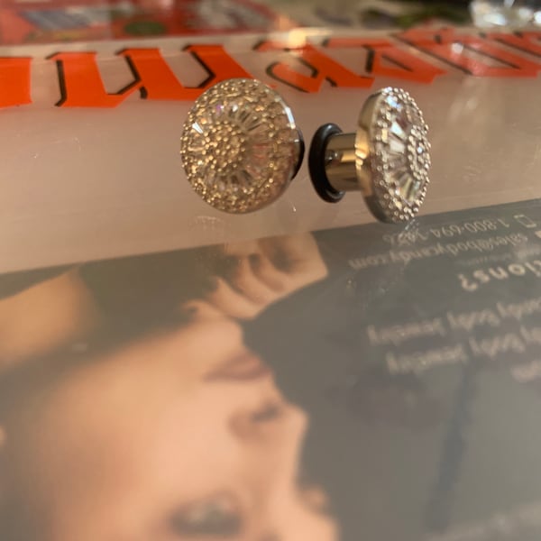 Wedding Gauges 6g 2g 4g 0g 00g 7/16 1/2 Diamond Plugs 3mm 4mm 6mm 8mm ...