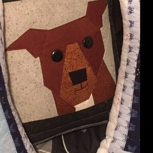 Pit Bull Paper Pieced Block Pattern in PDF - Etsy