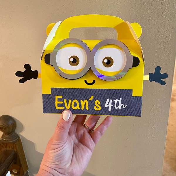 Minions Party Favor Box: Custom Birthday Gift Box - Etsy