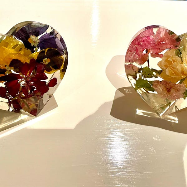 Upright Heart Sizes, Wedding Keepsake, Flower Preservation, Wedding ...