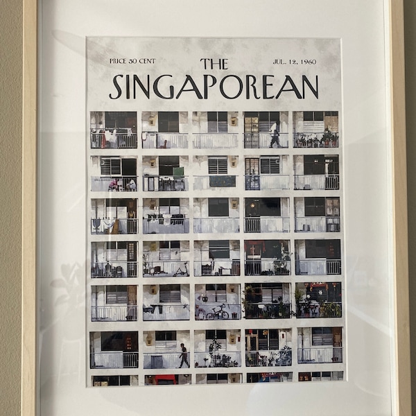 The Singaporean Green Peranakan-style Shophouse Artprint Poster - Etsy ...