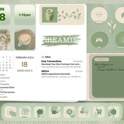 Aesthetic IOS 17 Theme Kit, iPad Wallpaper, iPhone Icons, Widgets ...