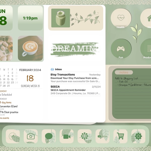 Aesthetic IOS 18 Theme Kit | iPhone Icons | Cute Widgets | iPhone ...