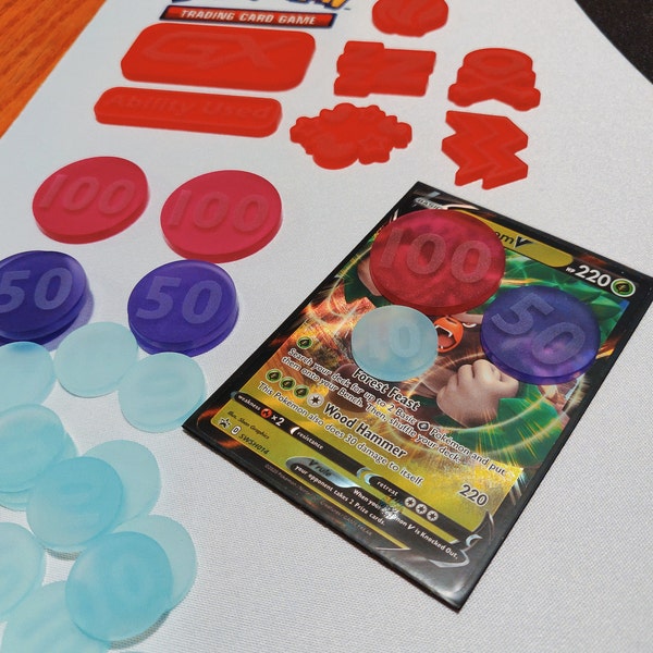 Damage Counters - Pokemon TCG - Damage Markers, Damage Tokens ...