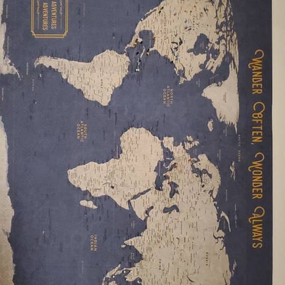 Flight Patterns World Map Poster 24x36 - Etsy