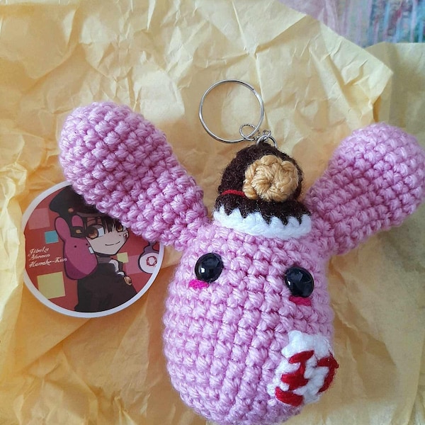 Hanako-kun Crochet Keychain: Anime Inspired Acrylic Yarn Keychain - Etsy