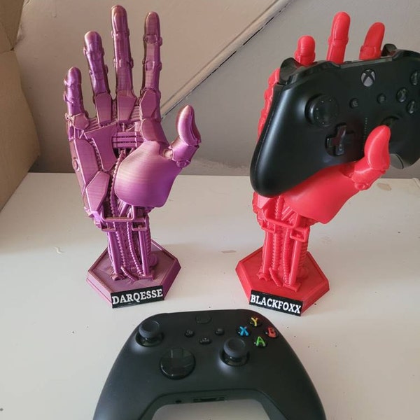 Robot Hand Controller Holder With Personalized Gamer Tag - Etsy UK