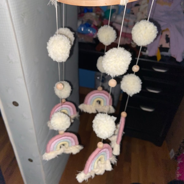 Deer Macrame Rainbow, Macrame Wall Hanging, Macrame Animals, Babyroom ...