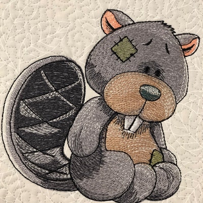 Beaver Machine Embroidery Designs Set for a Babies and Children of a ...
