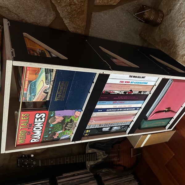 Vinyl LP Record Storage Crate Stackable - Etsy