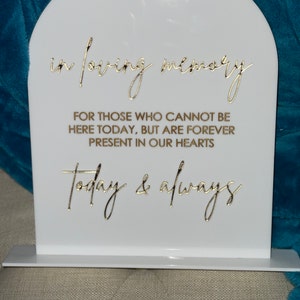 In Loving Memory Sign in Loving Memory of Those Forever in Our Hearts ...