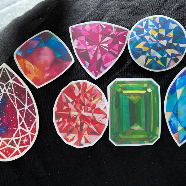 Gemstones, Gem Stickers, Laptop Sticker, Laptop Stickers, Bumper ...