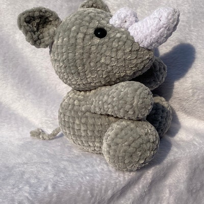 PATTERN: Crochet Rhino PDF File Amigurumi Rhino, Crochet Pattern Rhino ...