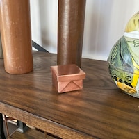 Pure Copper Box With Hinge and Handle - Etsy