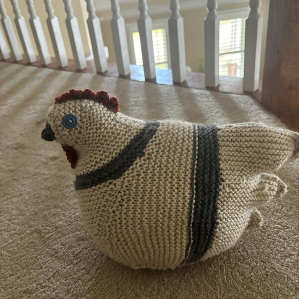 Knitted Emotional Support Chicken™ Pattern original and Only Legal One ...