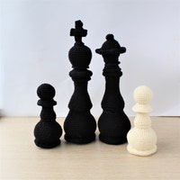 Chess Set Crochet Pattern, Chess Amigurumi, Chess Crochet Pattern ...