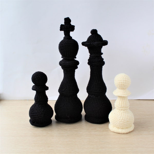Chess Set Crochet Pattern, Chess Amigurumi, Chess Crochet Pattern ...