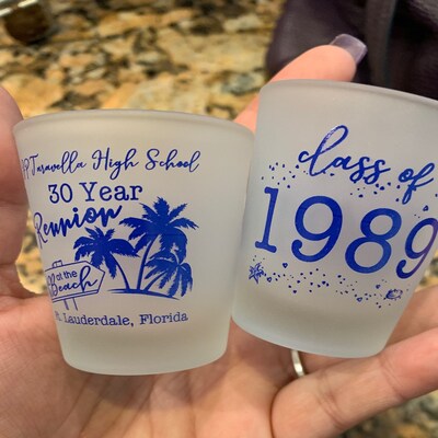 High School Reunion Shot Glass, Class of 1984 Reunion, 40 Year Reunion ...