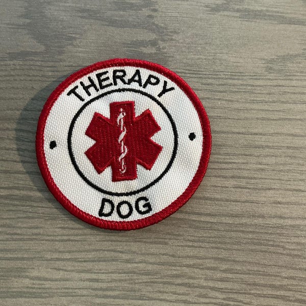 Dog Rescue Patch | 3 Inch Round Patch | Embroidered Rescue Dog Patch ...