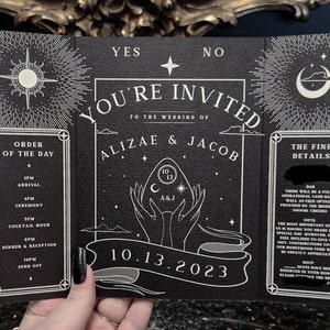Unique Tarot Card Spread Invitation Personalised Invitation 3 - Etsy