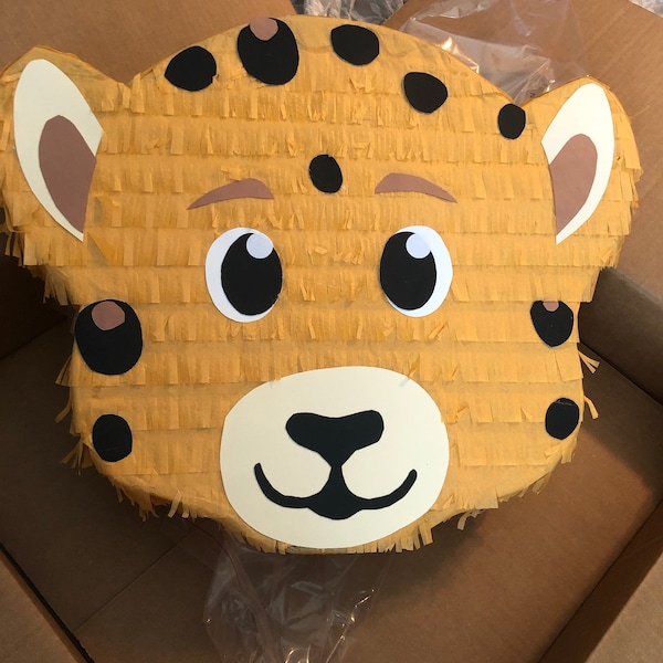 Handmade Cute Cheetah Pinata - Etsy