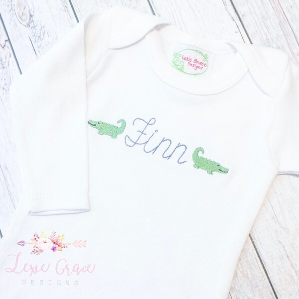 Mini Alligator Embroidery Design - Instant Download - Etsy
