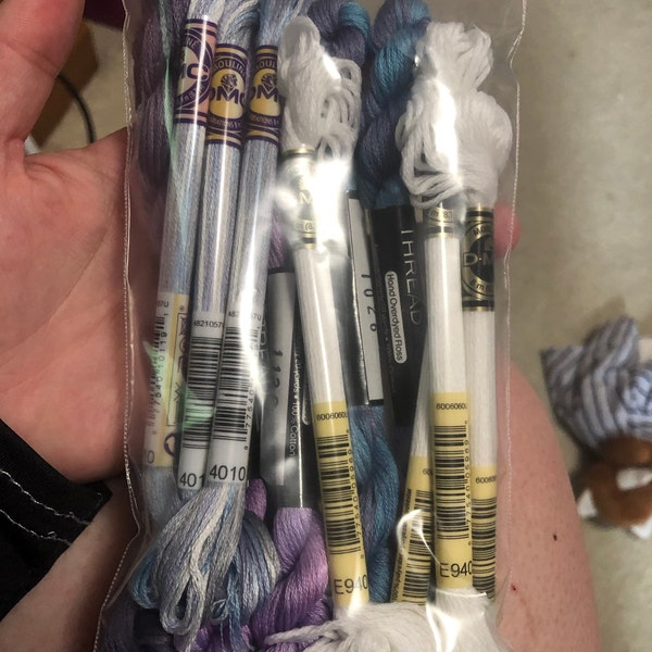 DMC 4010 Variegated Embroidery Floss Winter Sky - Etsy