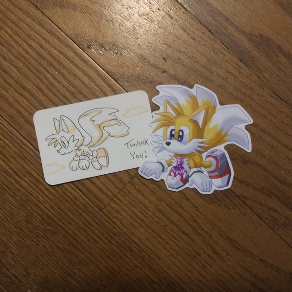 Holographic Tails Sticker - Etsy