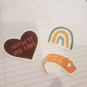 Hearing Aid Sticker Decal in Multiple Colors Pride in Hearing Impaired ...