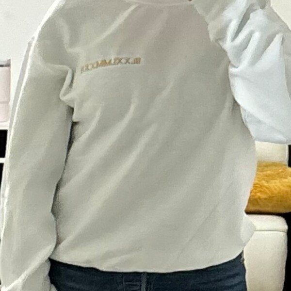 Custom Embroidered Roman Numerals Sweatshirt for Couples, Add Your ...