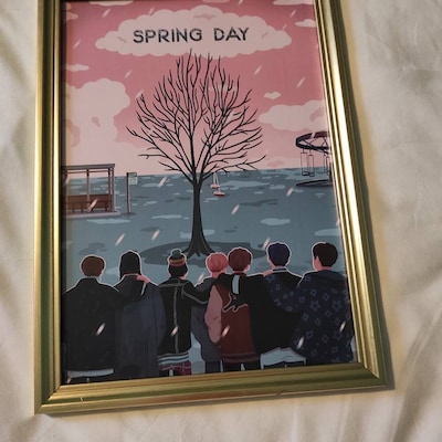 Bts Spring Day Poster // A4 Poster Print - Etsy