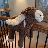 3in1 Highland Cow Folding Baby Blanket Crochet Pattern Scottish Cow ...