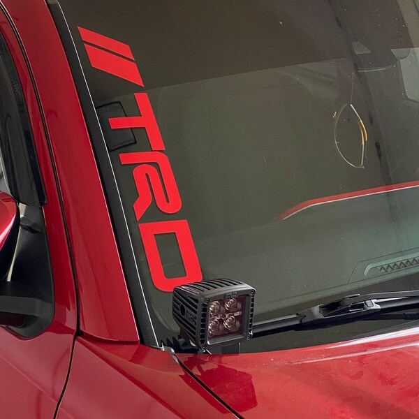 TRD WINDSHIELD Car Premium STICKER Vinyl Corolla Camry Supra Etc - Etsy