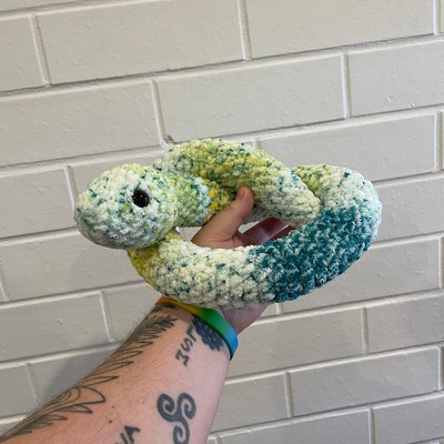 Snake Plush Crochet Pattern No Sew Do It Yourself Amigurumi Tutorial ...