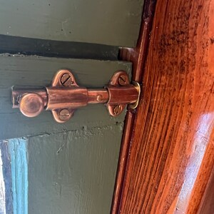 Antique Vintage Small Farmhouse Primitive Door Knob Slide Lock Parts - Etsy