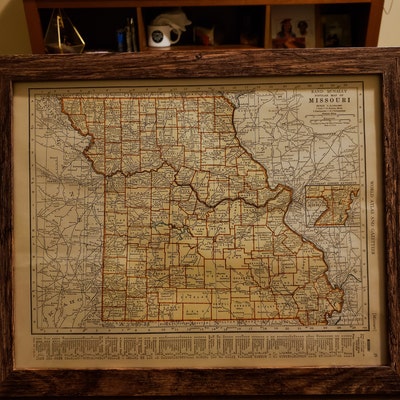 Map of Arizona 1940, WWII Era Map, Vintage Map of Arizona, Original ...