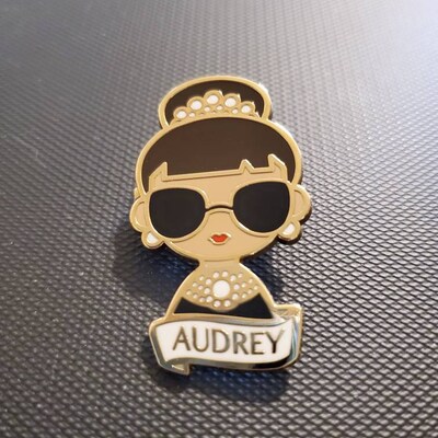Audrey Hepburn Enamel Pin Brooch Bestseller - Etsy UK