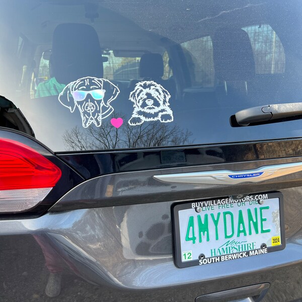 Cavapoo Decal | Peeking Cavapoo Decal | Cavapoo Sticker | Dog Decal ...