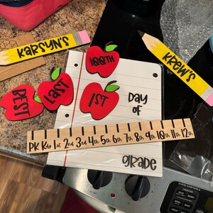 First Day of School Photo Prop, Last Day of School Photos ...