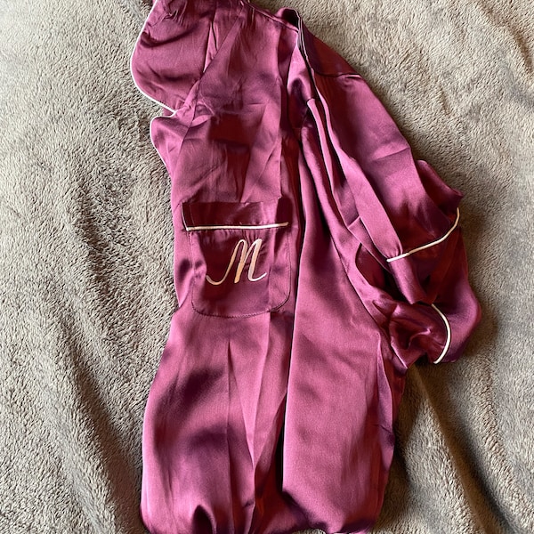 Plus Size Pajamas, Bridesmaid Pjs, Silk Pajamas, Personalized Pajamas ...
