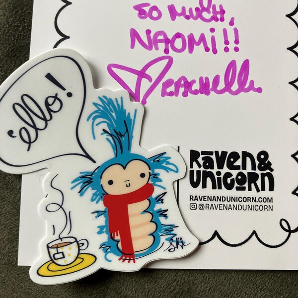 Ello Worm Sticker | Labyrinth Inspired Sticker | Labyrinth Worm Sticker ...