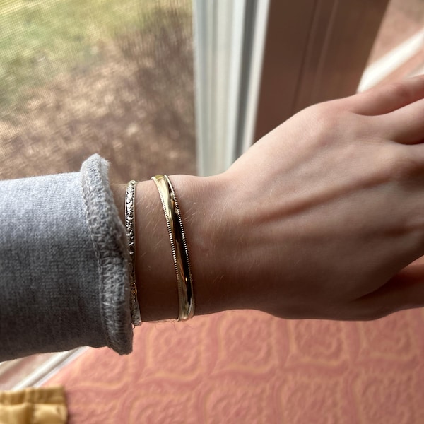 Gold Filled Cuff Bracelet - Etsy