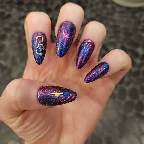 Starfall Acotar Inspired Press on Nail Set - Etsy Canada