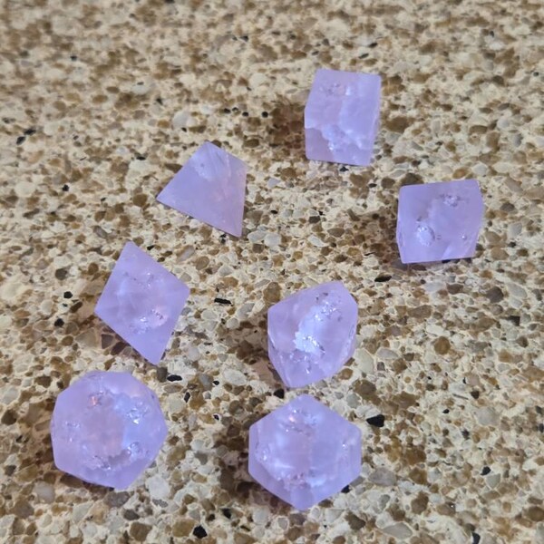 Corrupted Blade Foil Resin 7 Piece Dice Set DND - Etsy