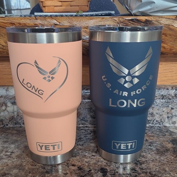 Engraved Military Yeti Tumbler, Air Force Gift, Deployment Gift for ...