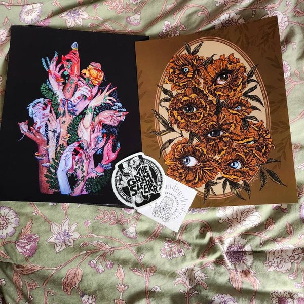 All Seeing Florals, Fantasy Cottagecore, Creepy Bouquet, Creepy ...